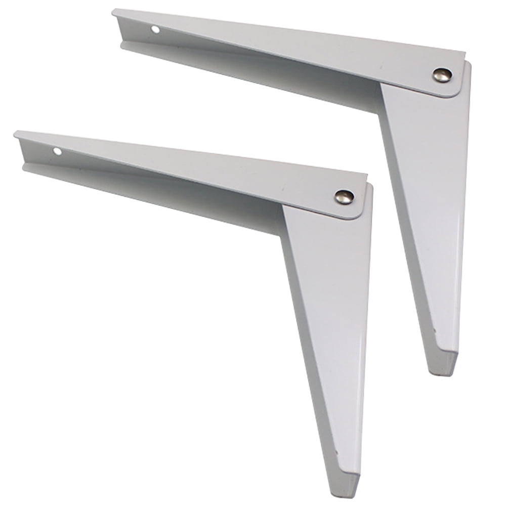 FELTECHELECTR 2Pcs Folding Right Angle Shelf Brackets Cold Rolled Steel ...