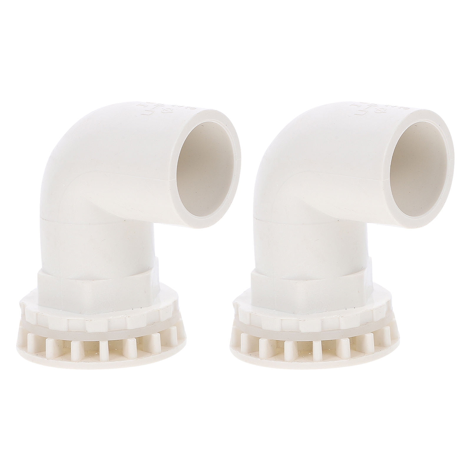 FELTECHELECTR 2Pcs PVC Aquarium Tank Connector for Fish Tank Elbow Hose ...