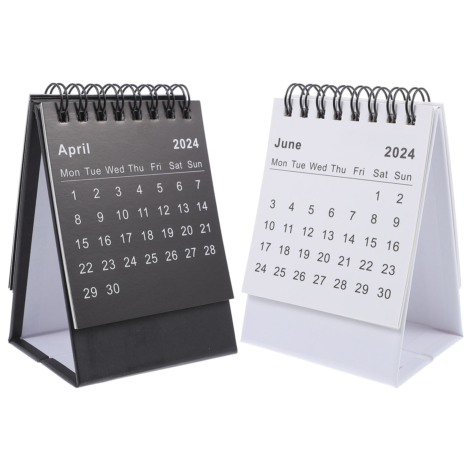 FELTECHELECTR 2Pcs Table Calendar with Simple Style for Planning and ...