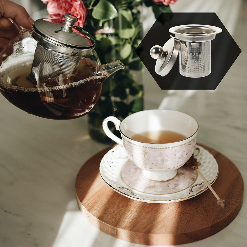 FELTECHELECTR 2Pcs Tea Strainers Fine Mesh Filtering Easy to Clean ...