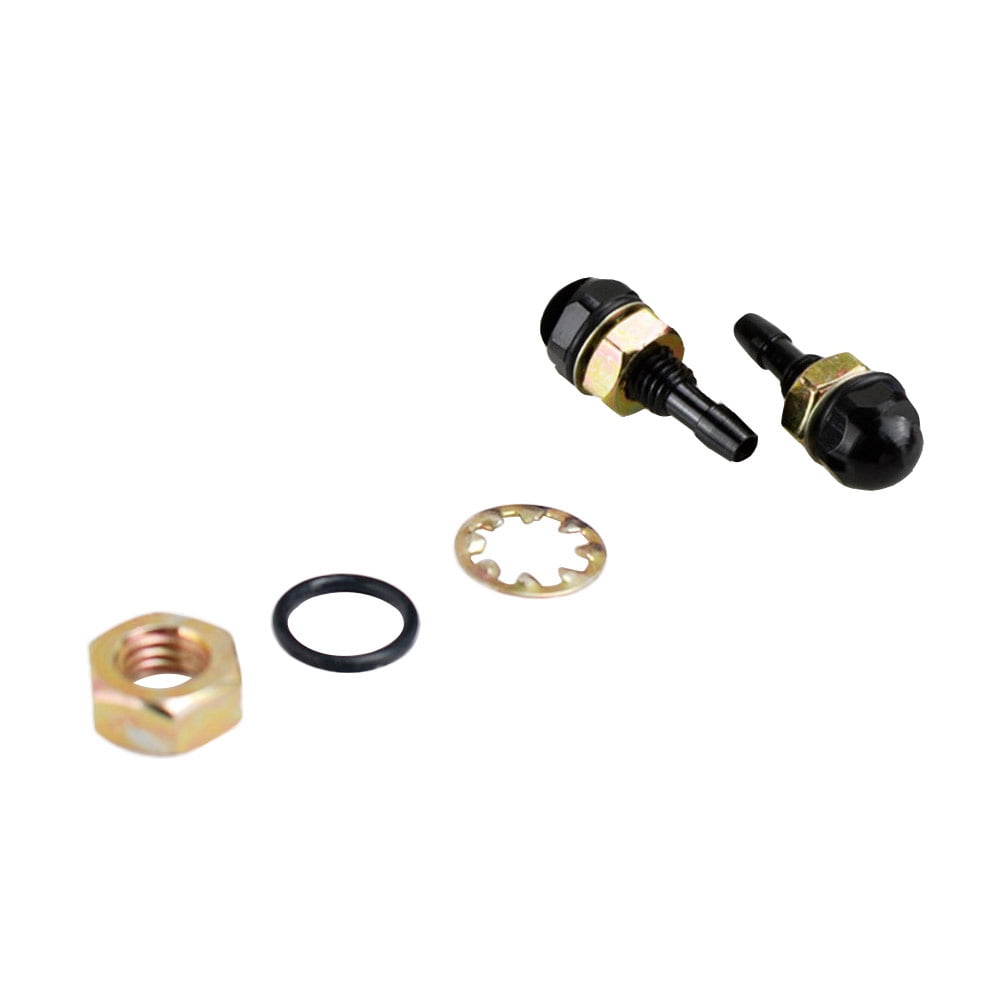 FELTECHELECTR 2Set Black Aluminum Alloy Windshield Washer Nozzle For ...