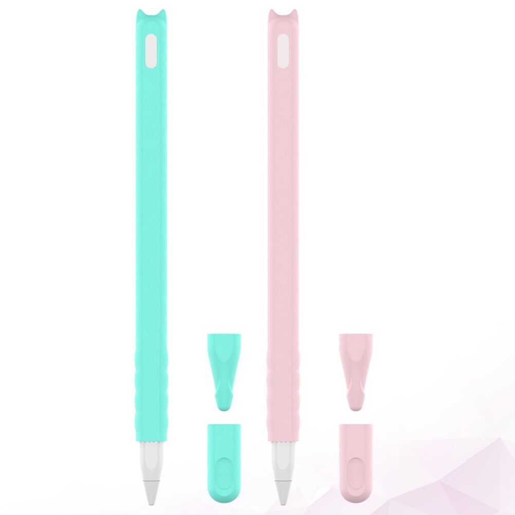 FELTECHELECTR 2Set Stylus Pen Cover Cat Head Shaped for Pencil 2 ...