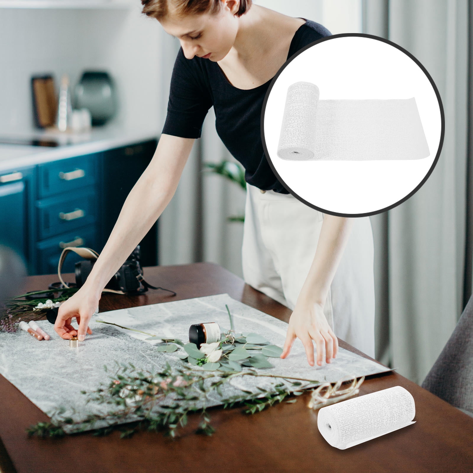 FELTECHELECTR 2Set White Gypsum Cloth for DIY Mountain Model Tools and ...