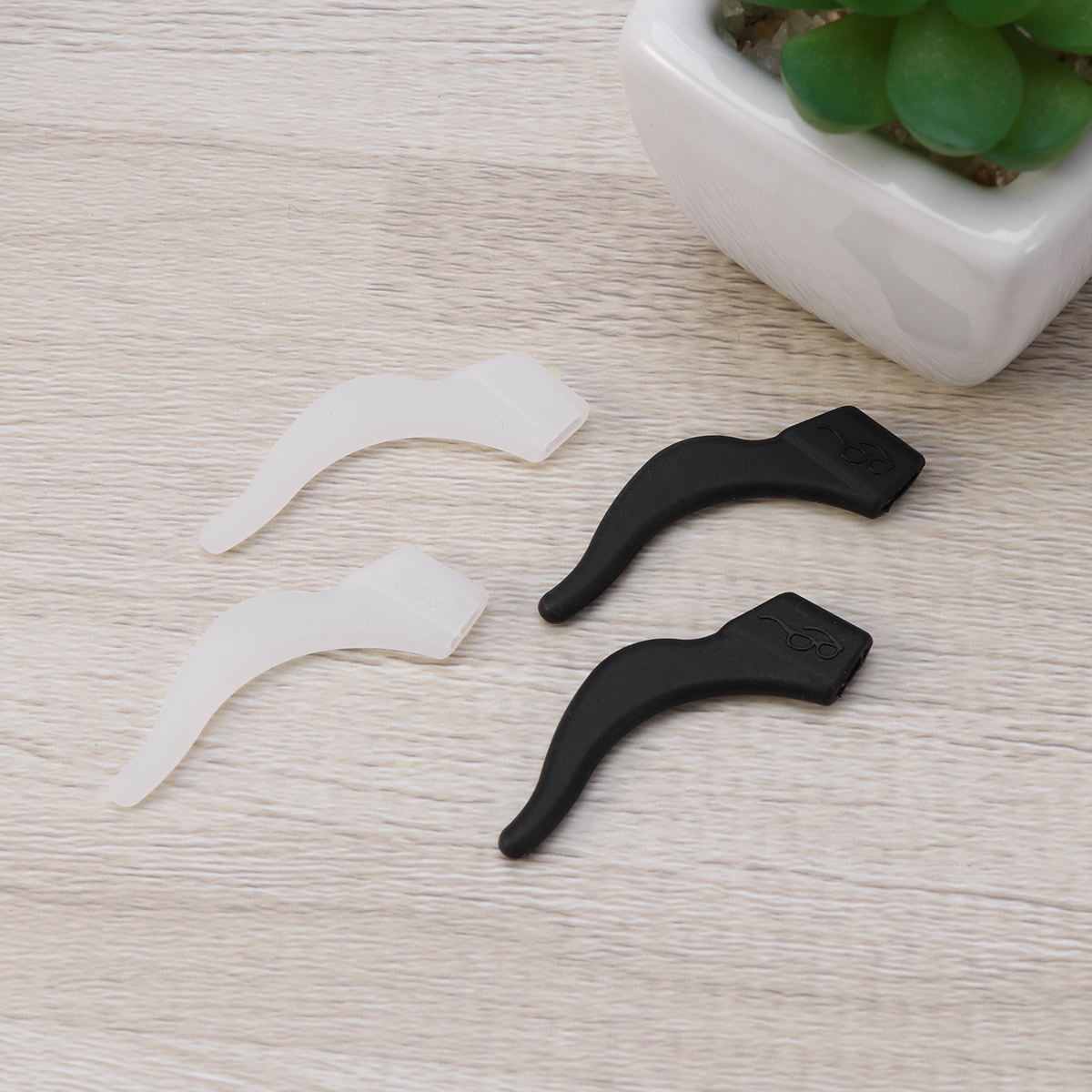 FELTECHELECTR 30 Pairs Black Eyewear Temple Retainers for Running and ...