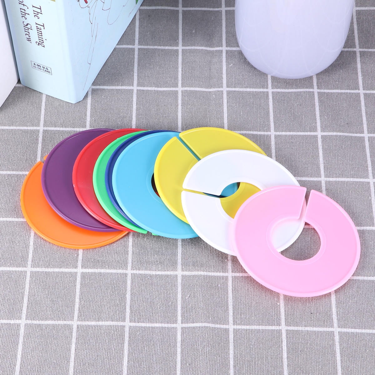 FELTECHELECTR 30 Pcs Closet Separator Divider Round Polystyrene ...