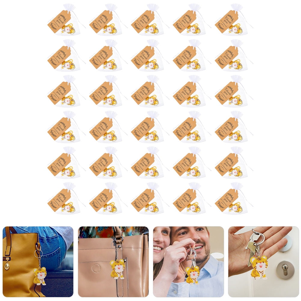 FELTECHELECTR 30 Sets Identification Keychains for Backpacks with PVC ...