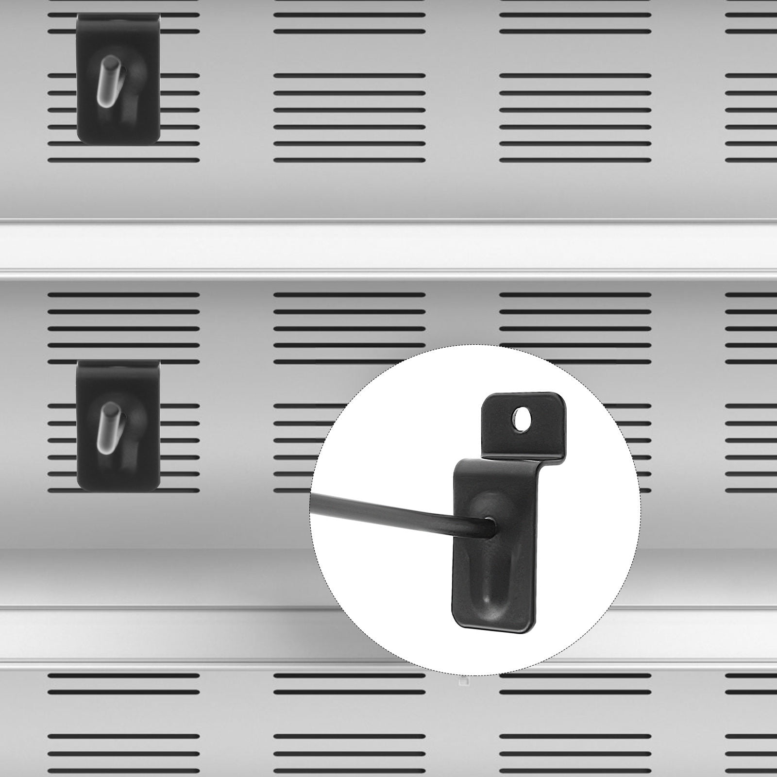 FELTECHELECTR 30Pcs Slatwall Hooks for Tool Storage and Organization in ...