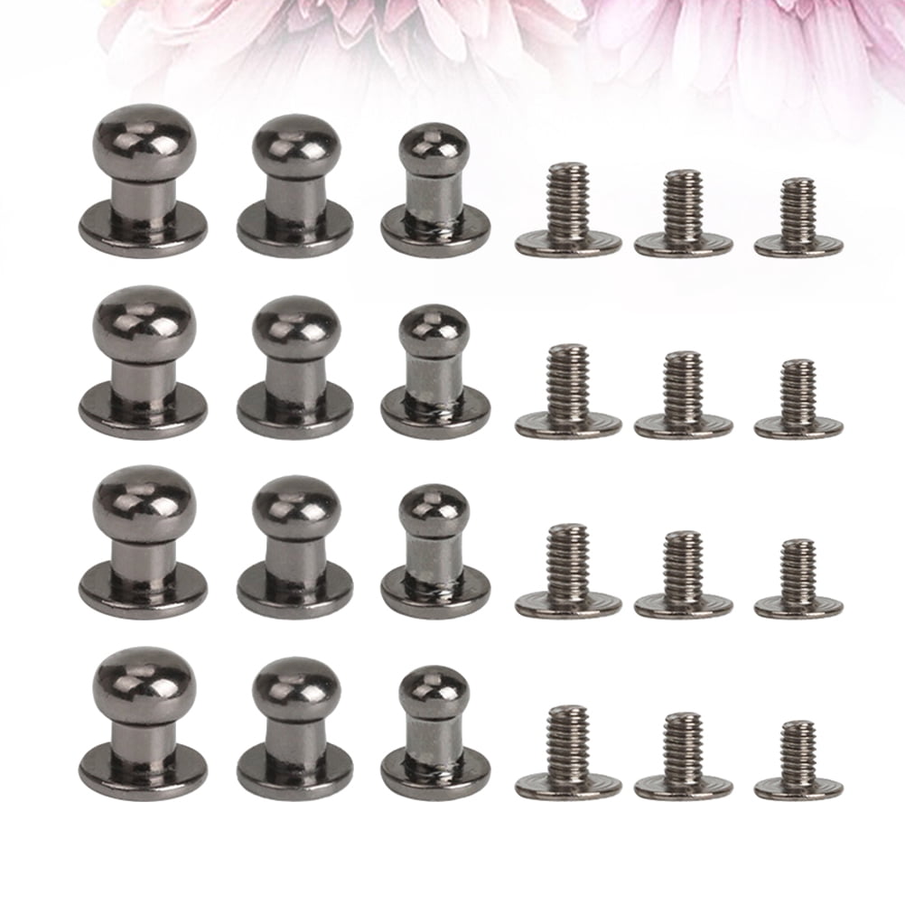 FELTECHELECTR 36 Pairs Luggage Supplies Screw Nails Set Decorative ...