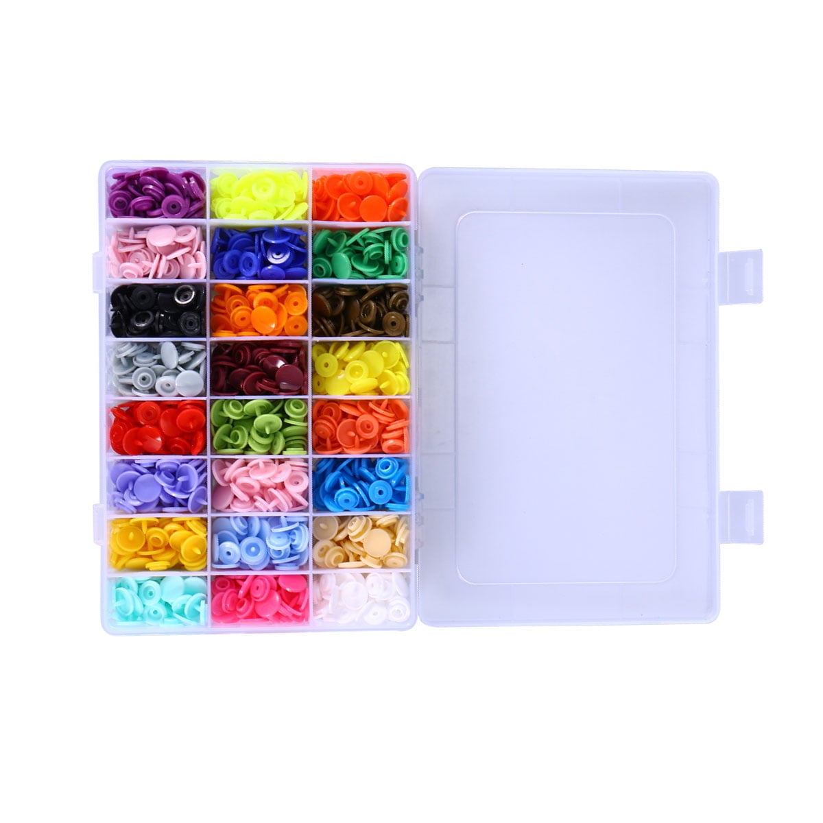 FELTECHELECTR T5 Snaps Fastener Resin 360 Sets 7.5x5.1x1.4in - Walmart.com