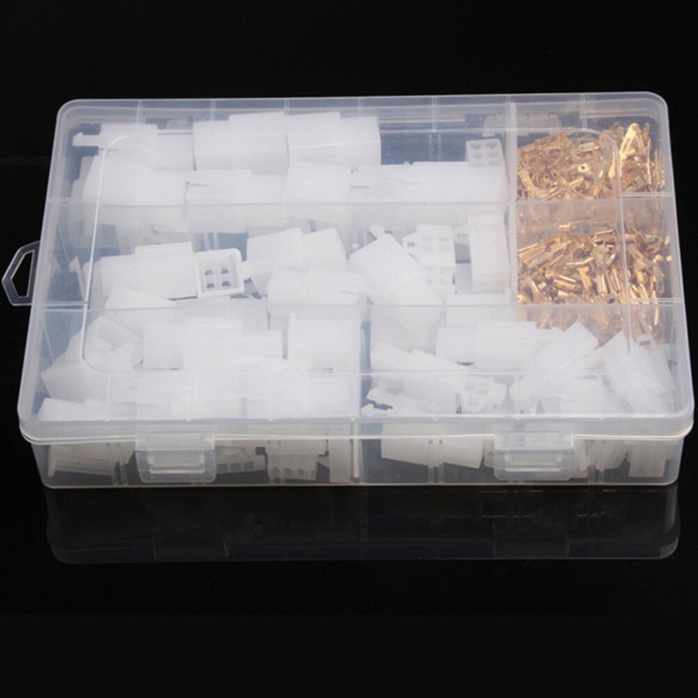 FELTECHELECTR 380Pcs Vehicle Terminals White Copper Plastic for ...