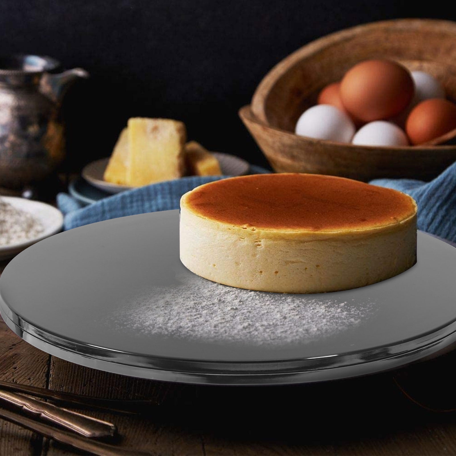 FELTECHELECTR Dessert Turntable Plastic 1Pcs 5.9X5.9X0.4In - Walmart.com
