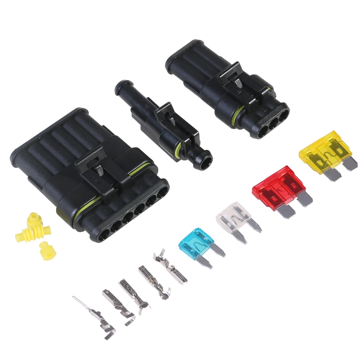 FELTECHELECTR 3Pack Superseal Connector Black 4 Position Quick Locking ...