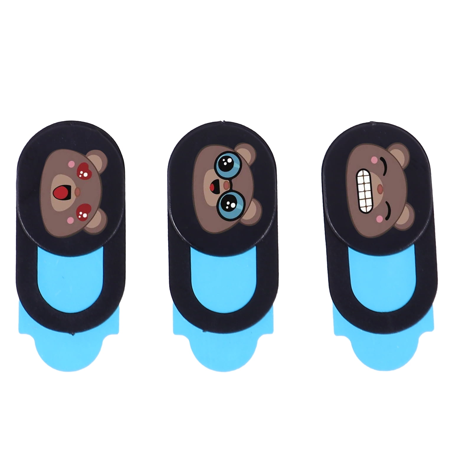 FELTECHELECTR 3Pcs Camera Cover Privacy Protector in Coffee Color ABS ...