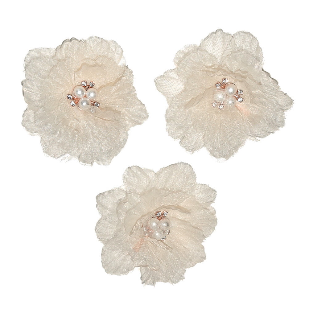 FELTECHELECTR 3Pcs Flower Hair Clips for Girls and Teens with Stylish ...