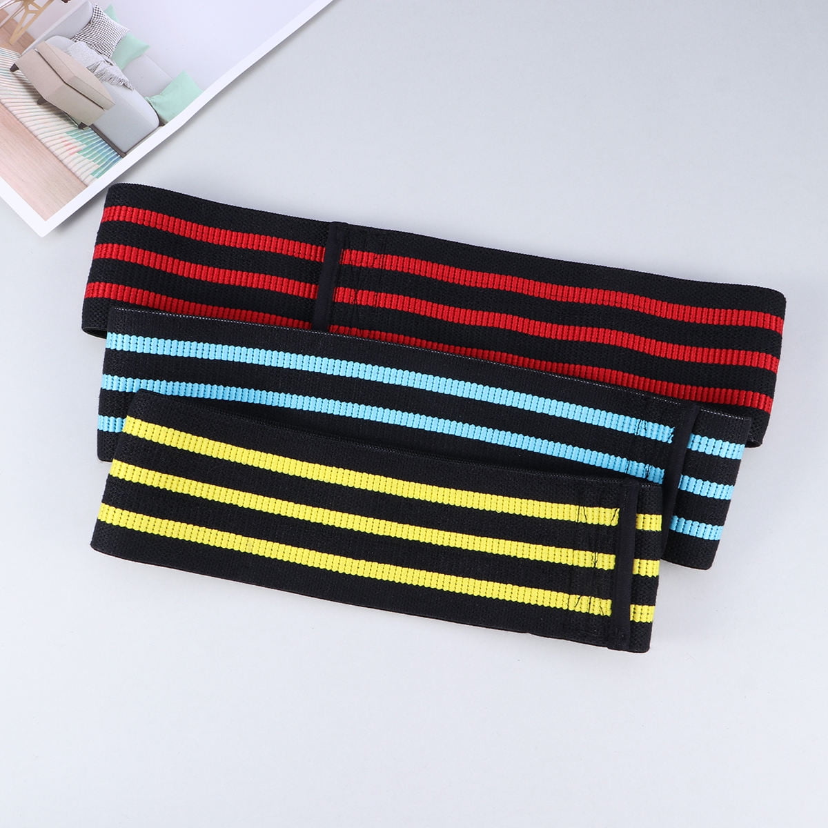 FELTECHELECTR 3Pcs Tension Band Cvc Elastic Exercise Resistance Bands ...