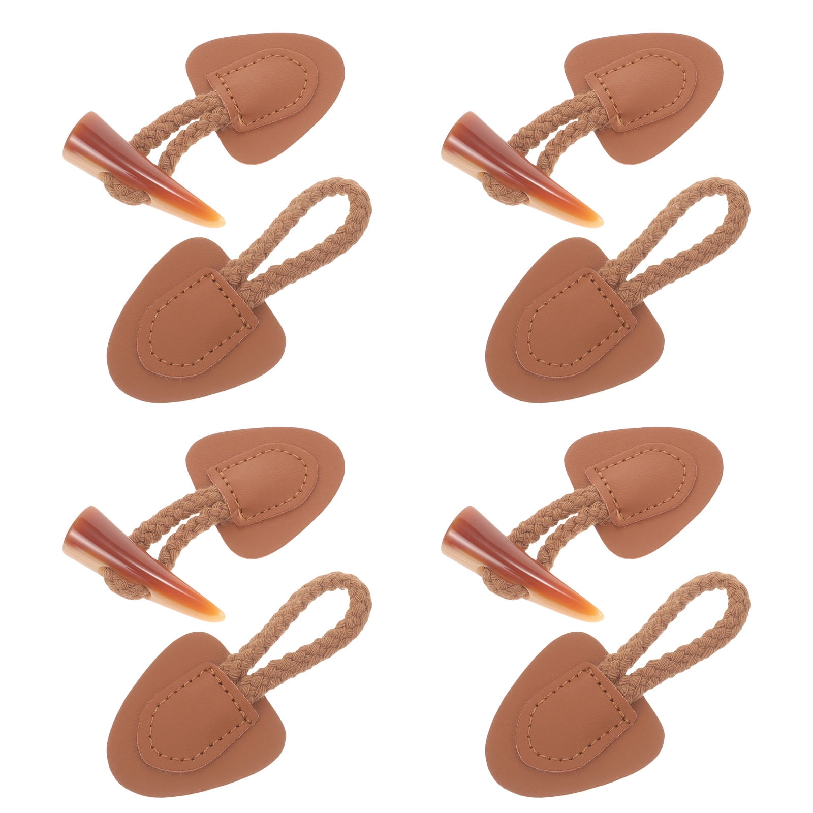 FELTECHELECTR 4 Pairs Toggle Buttons for Coats Clothes Horn Buttons ...