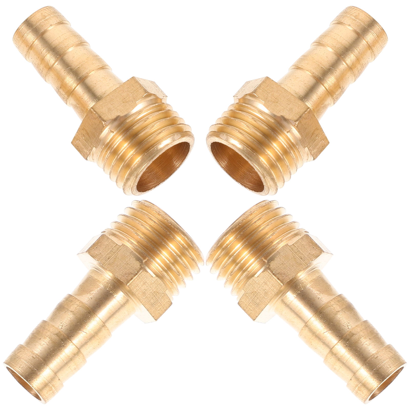 FELTECHELECTR 4Pcs Copper Golden Hose Barbed Fitting for Air Hose ...