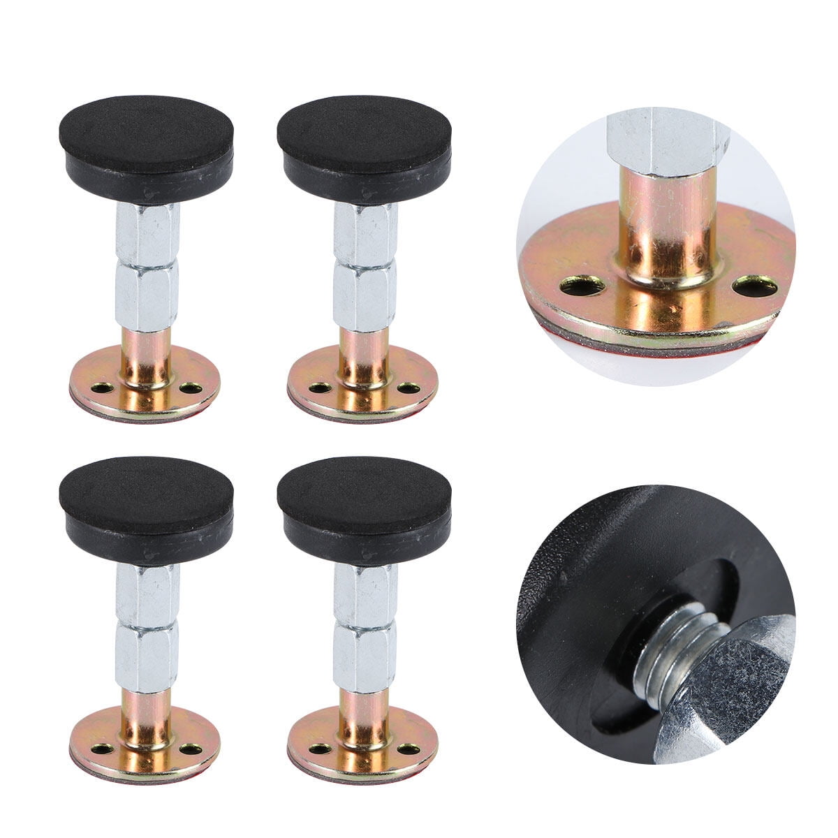 FELTECHELECTR 4Pcs Metal Bed Stabilizer AntiSloshing Adjustable Wall ...