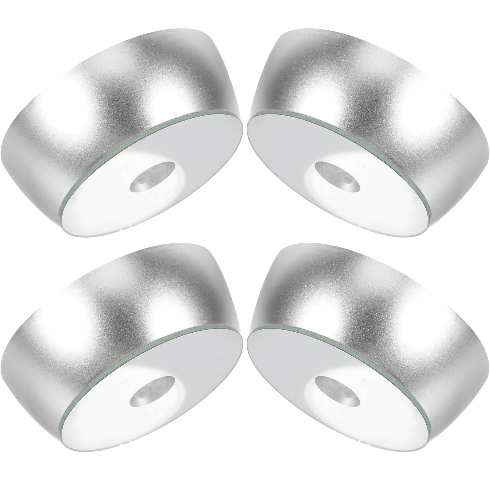 FELTECHELECTR 4Pcs Stand Silver Coating Rectangular Prism Display ...