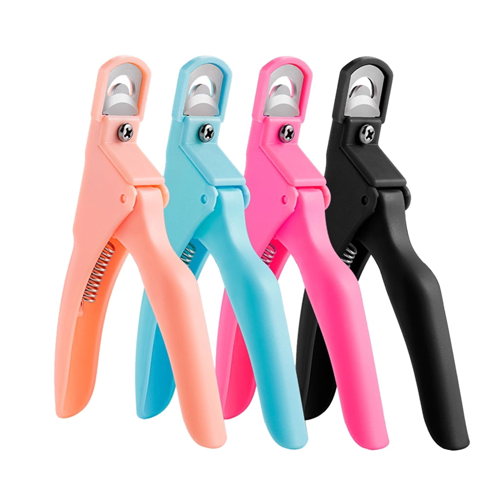 FELTECHELECTR 4Pcs U Shaped Nail Clipper with Plastic Stainless Steel ...