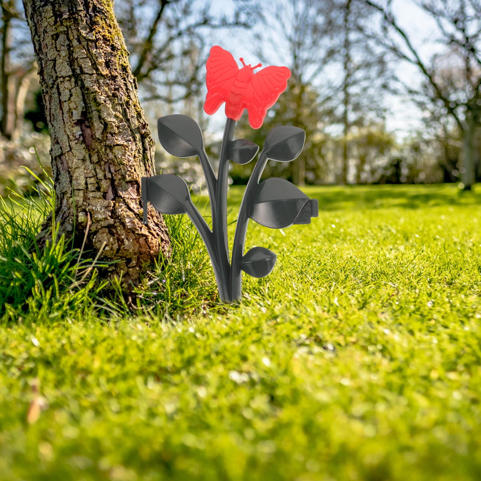 FELTECHELECTR 4Set Plastic Fence Pastoral Style Garden Borders Assorted Color 11.6x6.3x0.4in ...