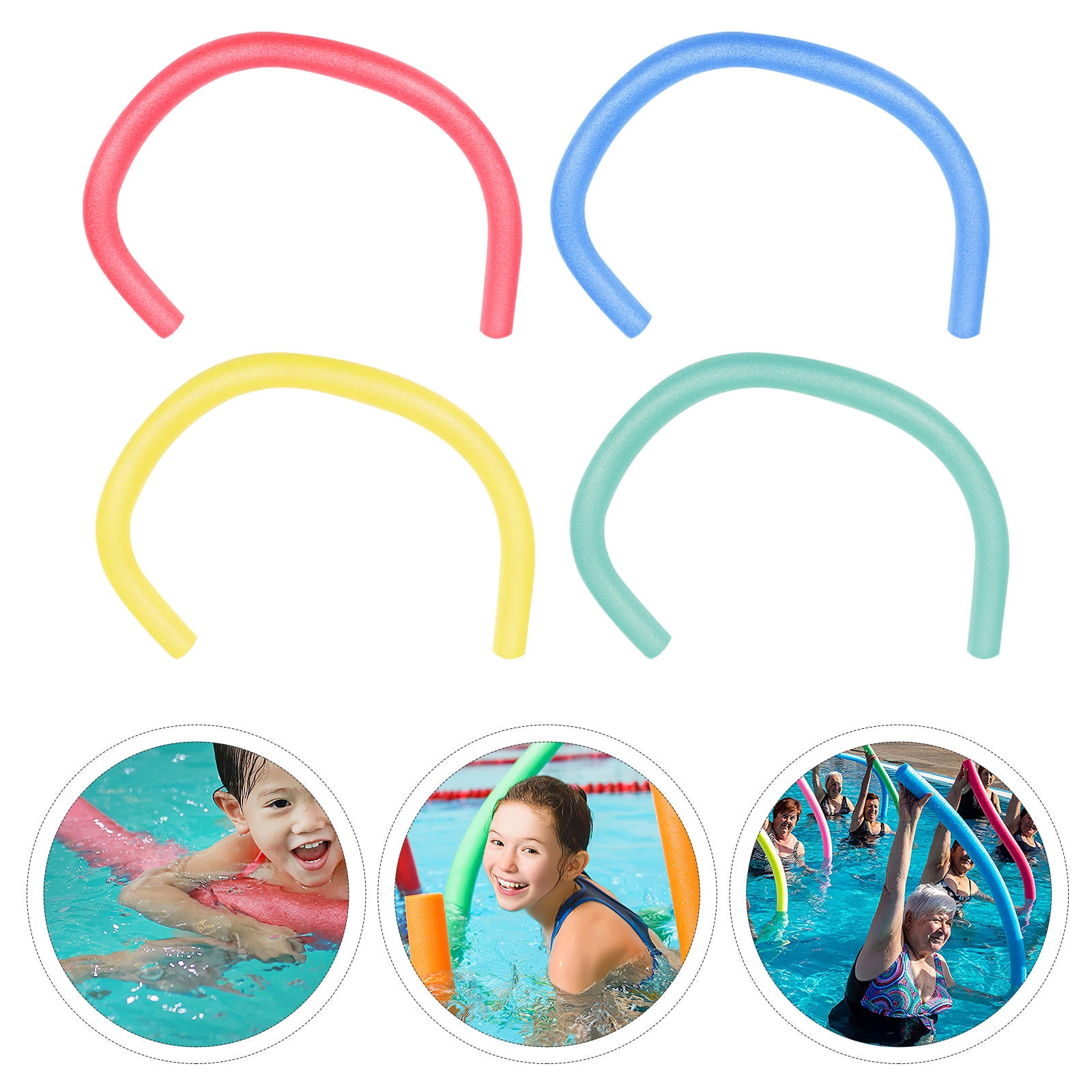 FELTECHELECTR 4Set Swim Noodle Cylindrical Foam Flotation Aid for Pool ...