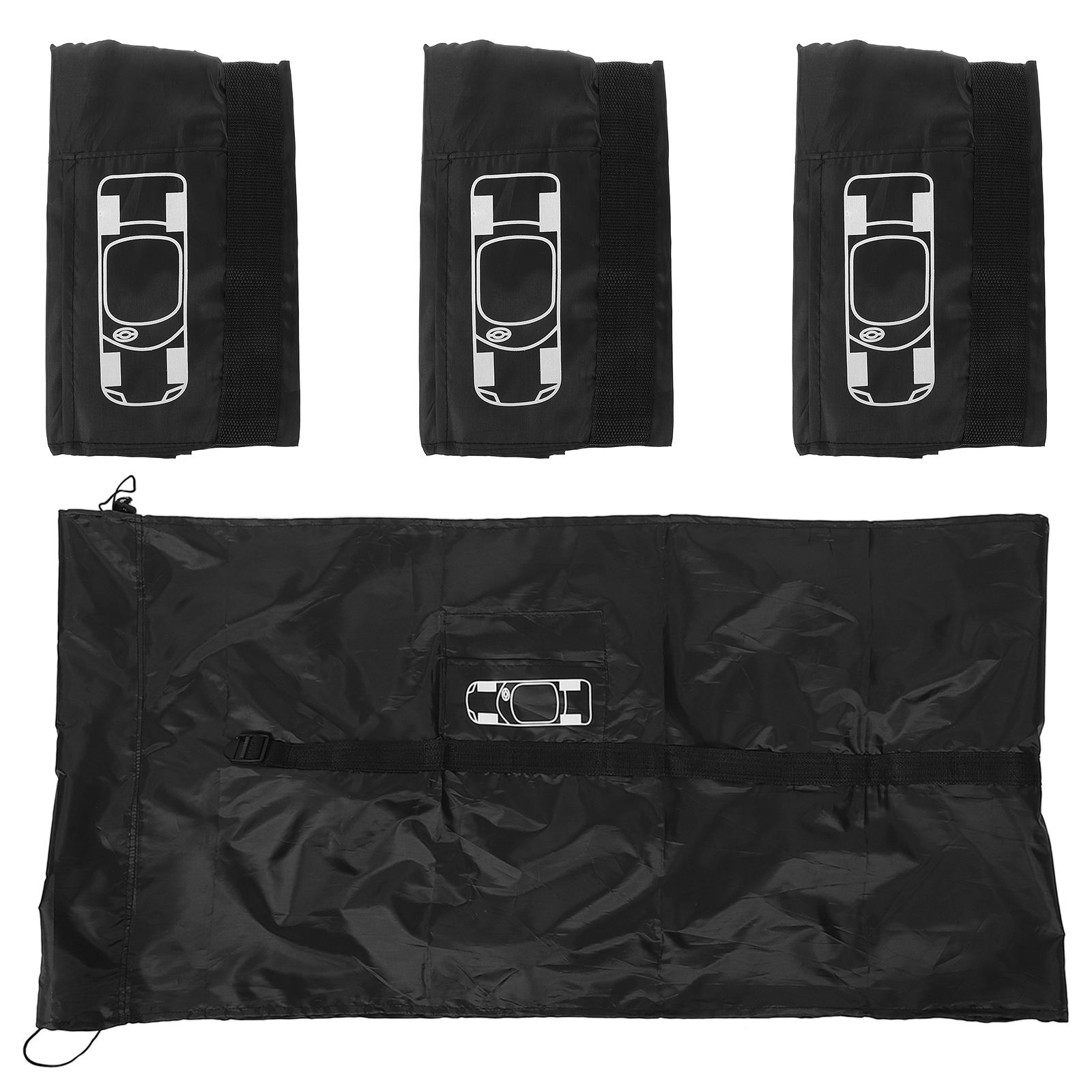 FELTECHELECTR 4Set Wheel Protector 190T Polyester for Automotive Tire ...