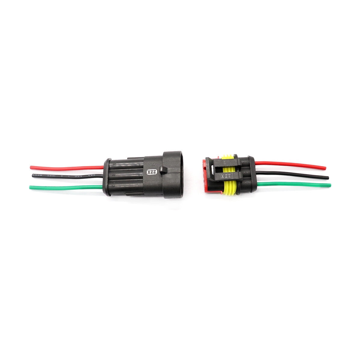 FELTECHELECTR 5 Pairs 3-Pin Electrical Wire Terminal Connectors Plastic ...