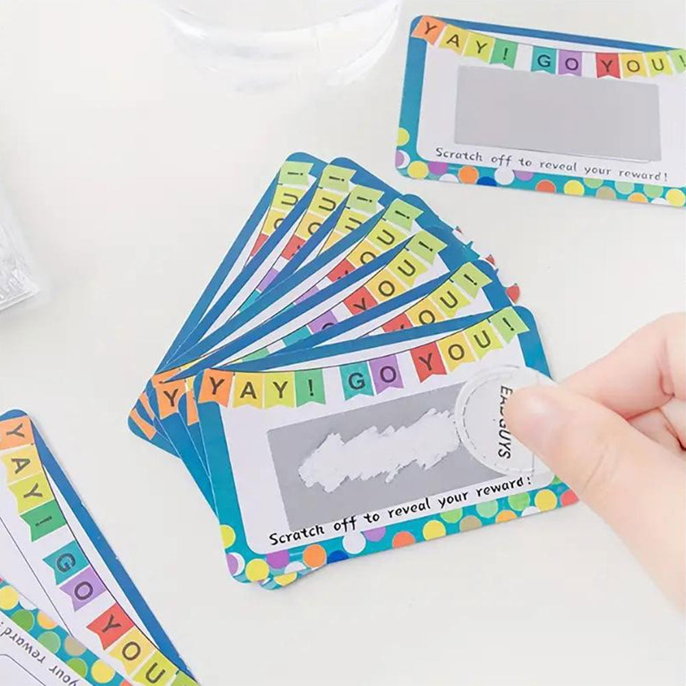 FELTECHELECTR 50 Sheets Note Card Sets Scratch Off Cards Perfect for Event Planners and Special ...