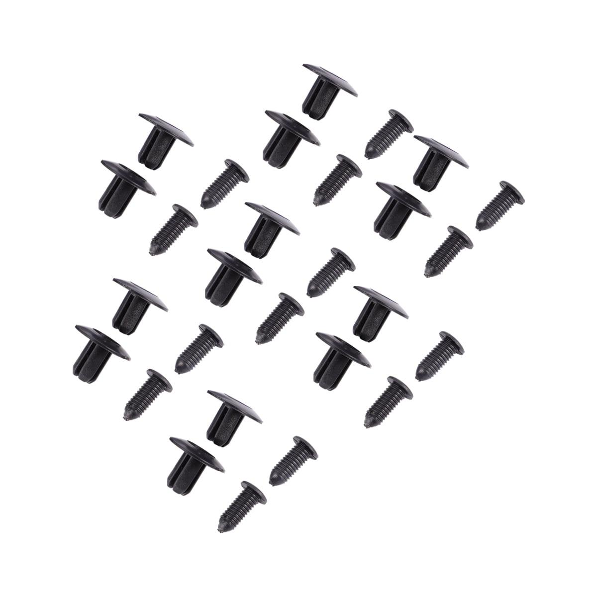 FELTECHELECTR 50Pcs Black Plastic Buckle Car Retainer Auto Fasteners ...