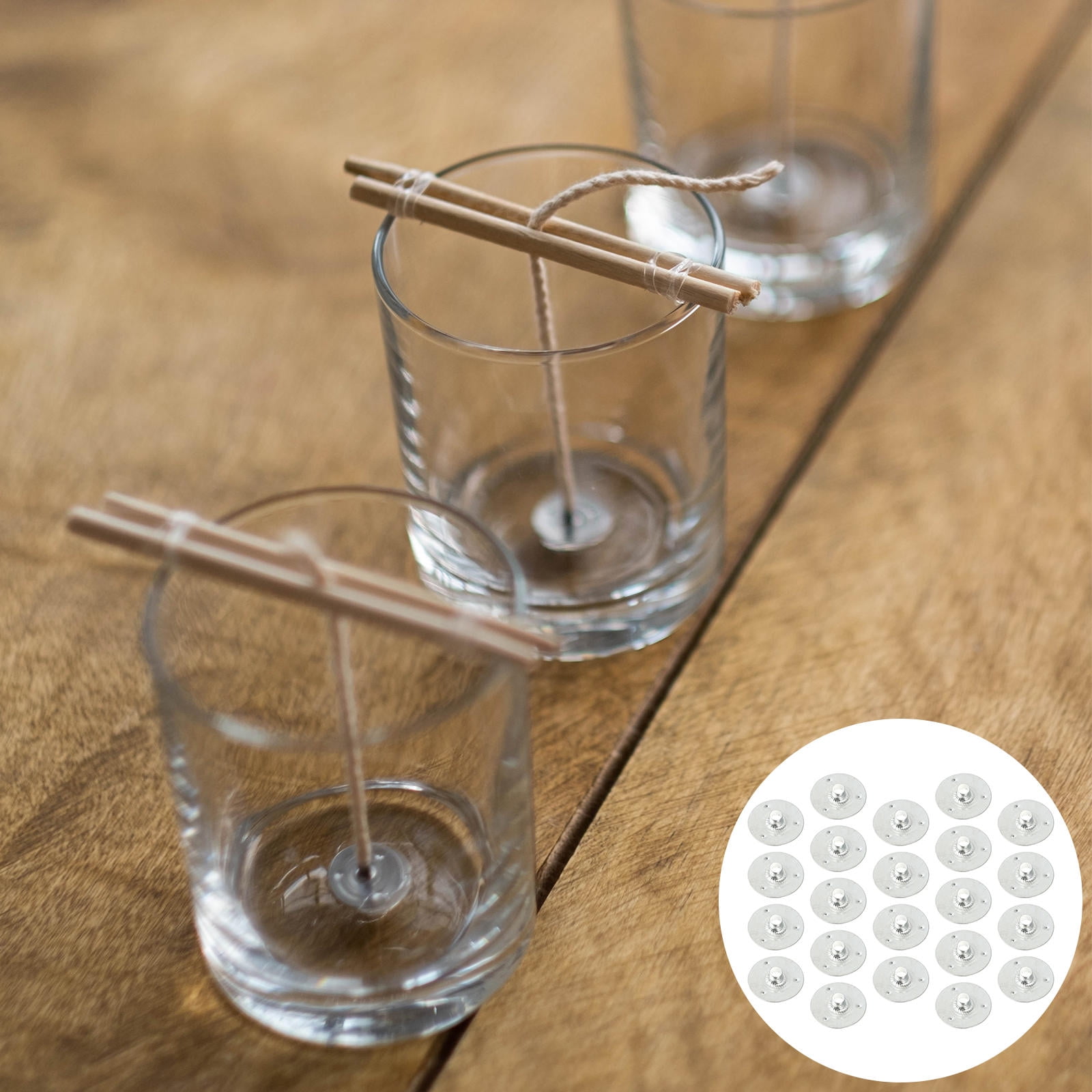 FELTECHELECTR 50Pcs Candle Wick Tabs for Candles Diy Candle Making ...