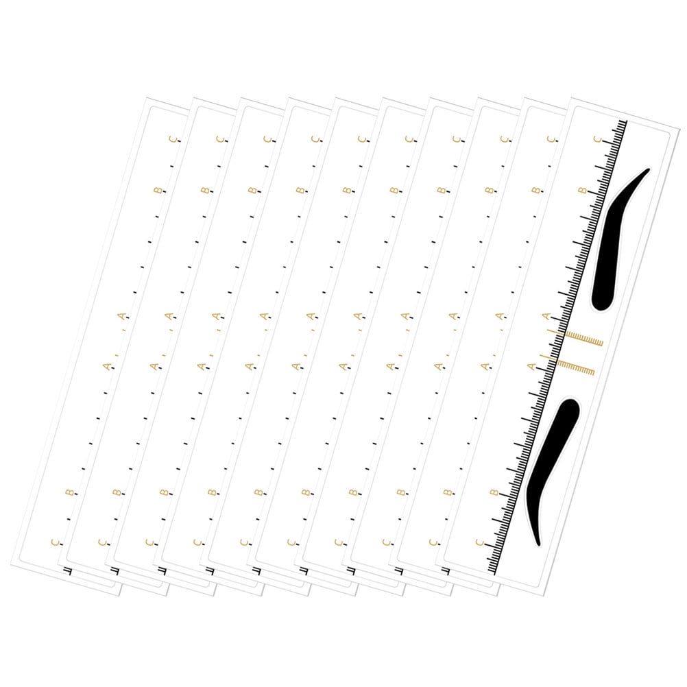 FELTECHELECTR 50Pcs Eyebrow Stencils Eyebrow Stencil Tape for Makeup ...