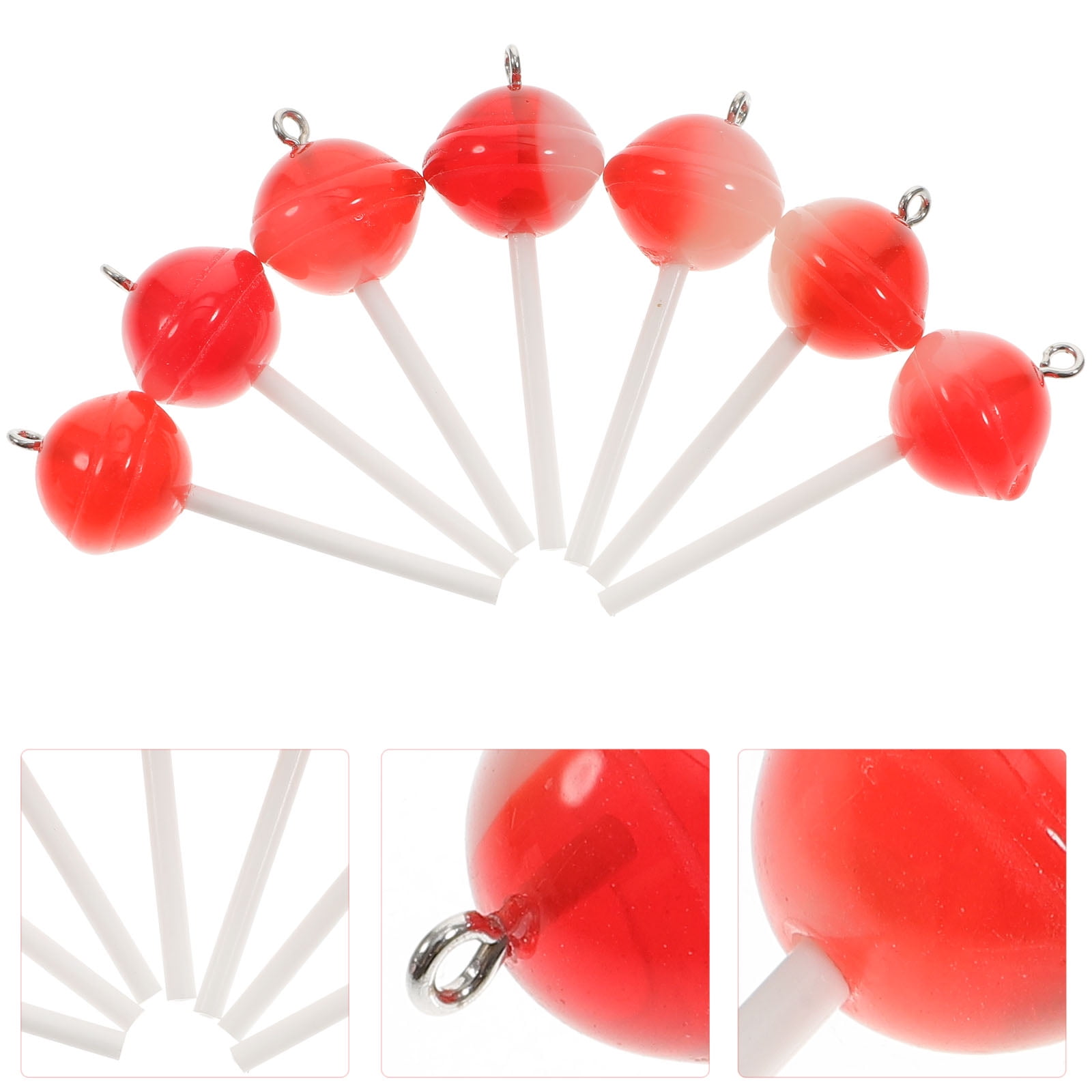 FELTECHELECTR 50Pcs Lollipop Charms for Crafting Keychain Making Family ...