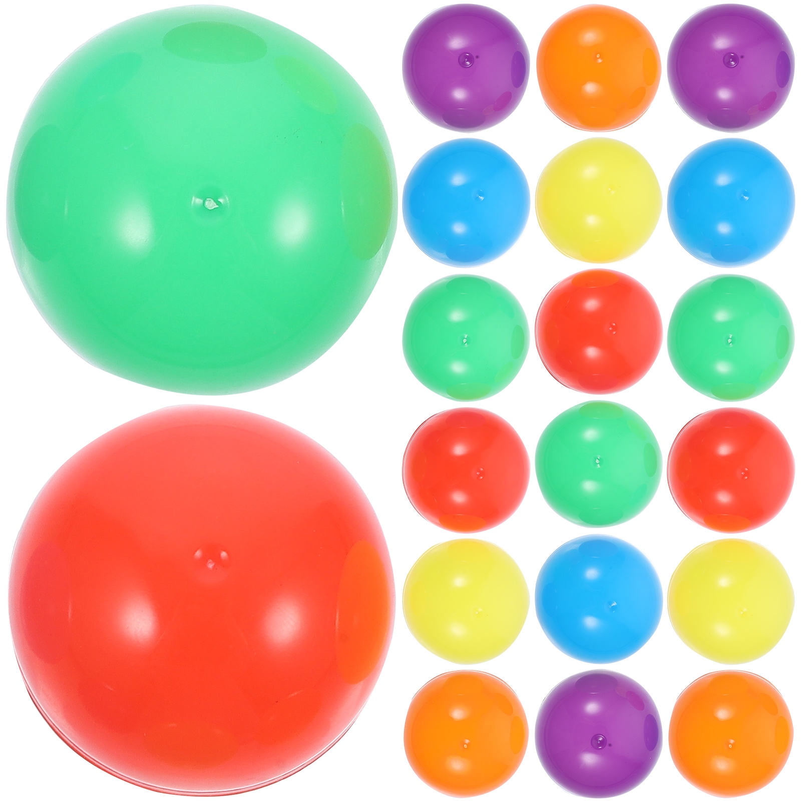 FELTECHELECTR 50Pcs Plastic Fillable Balls Storage Packing Balls ...