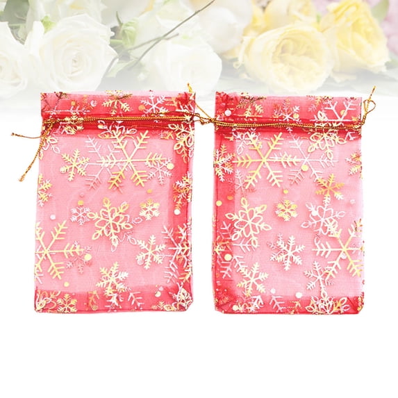 FELTECHELECTR 50Pcs Red Small Pouch Bags for Jewelry and Small Item ...