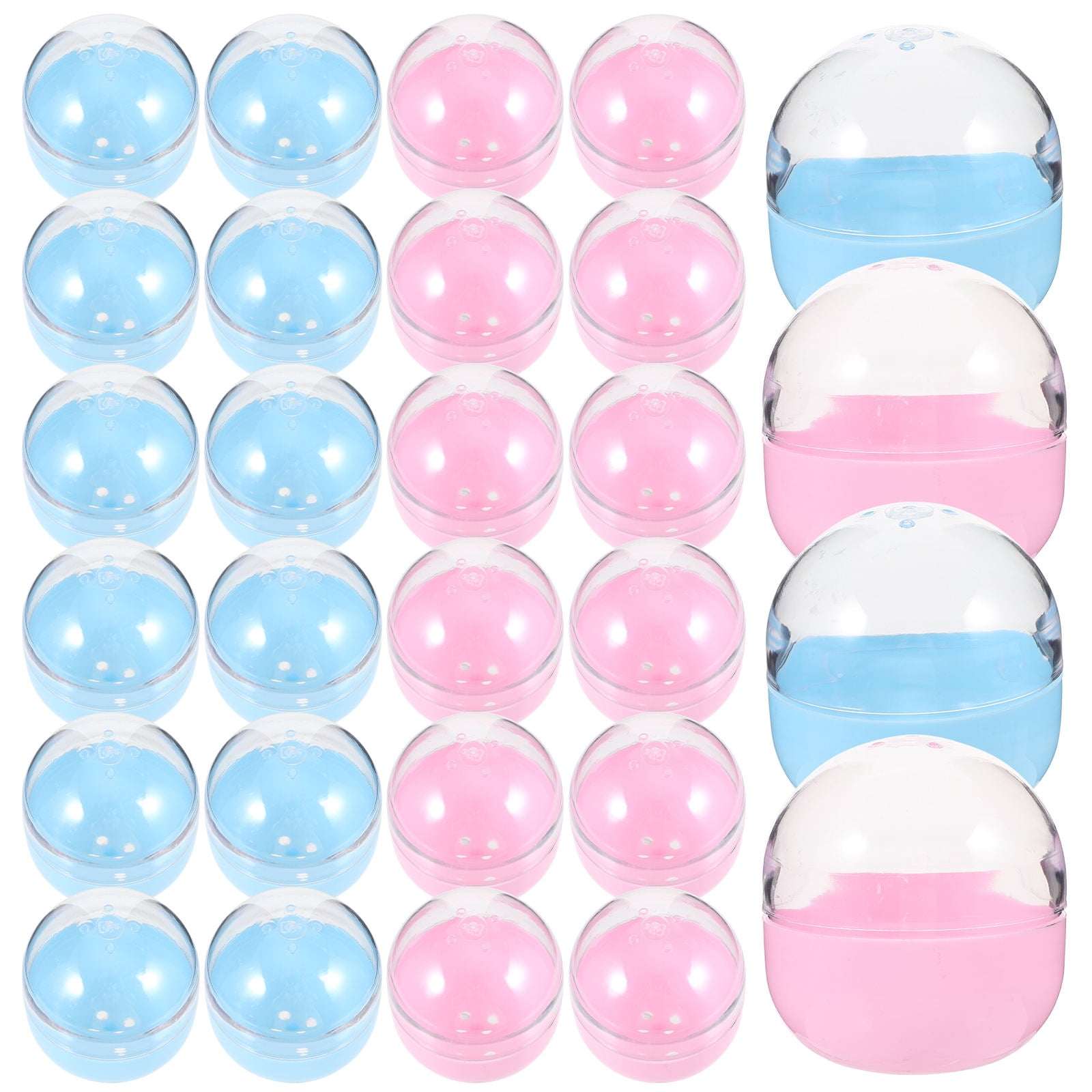 FELTECHELECTR Fillable Balls Plastic For Holiday Decoration 50Pcs 2 ...