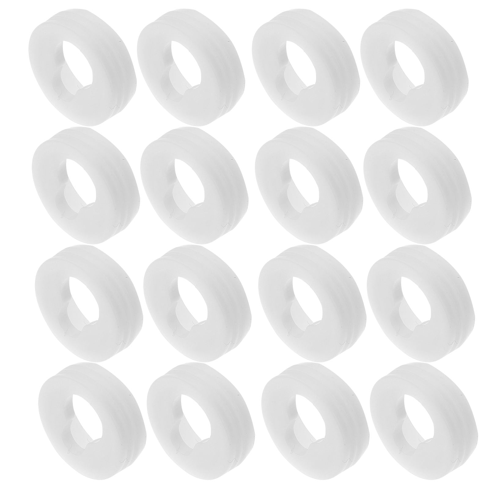 FELTECHELECTR Round Keyhole Hangers White 50Pcs 0.7In Plastic - Walmart.com