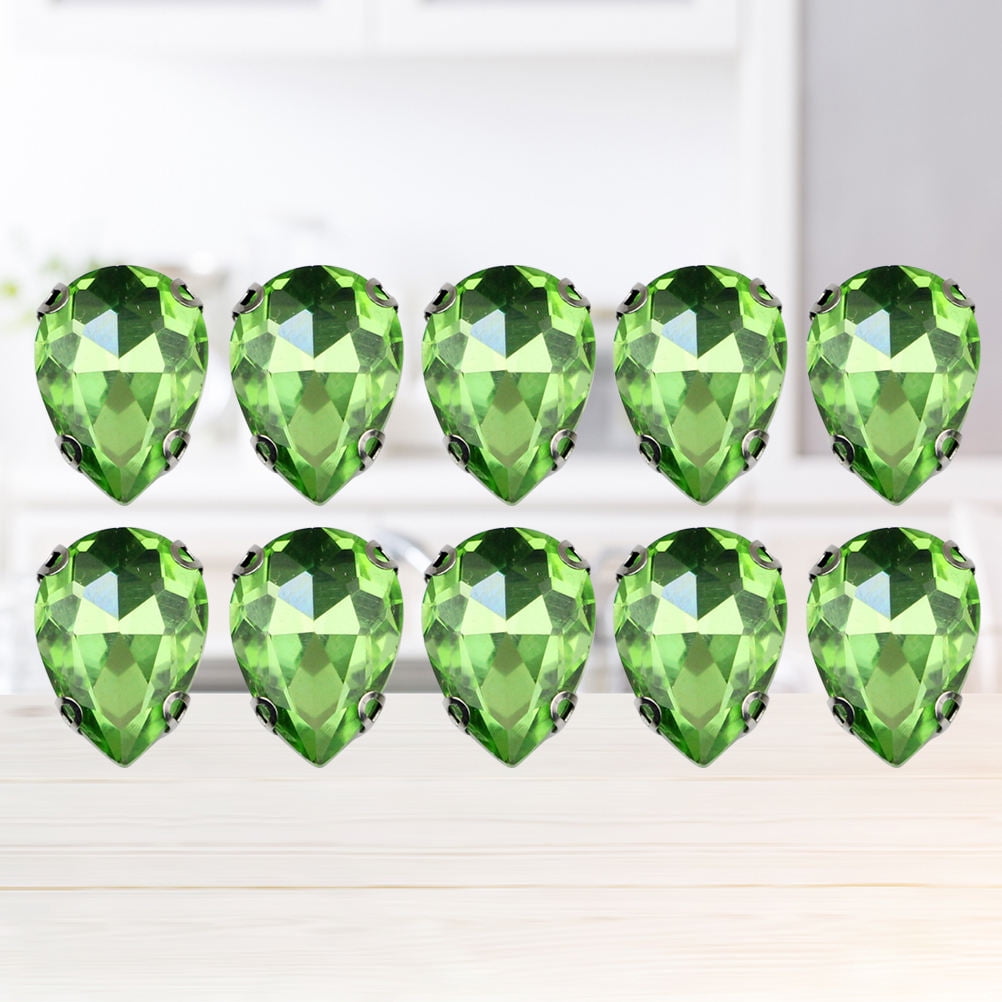 FELTECHELECTR Embellishments For Clothes Crystal 50Pack 18x25mm ...