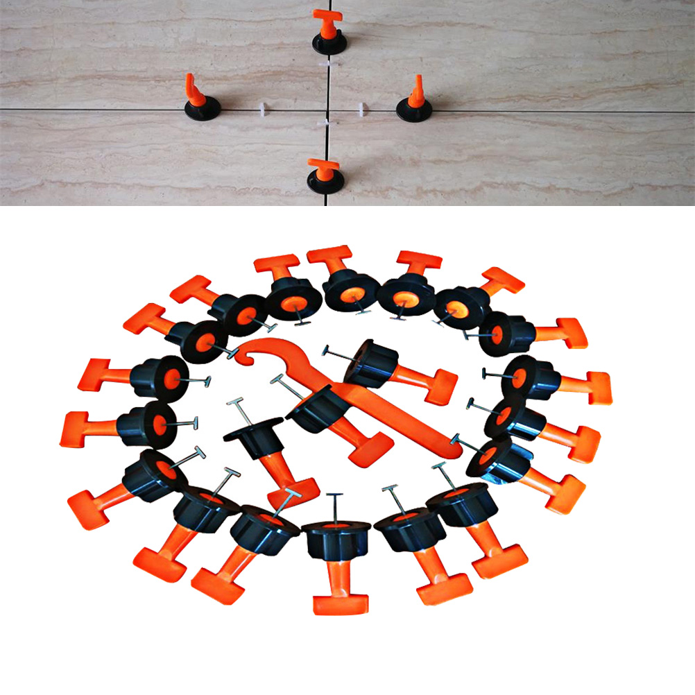 FELTECHELECTR 50Set Wall Tile Leveling System Black Portable Practical ...