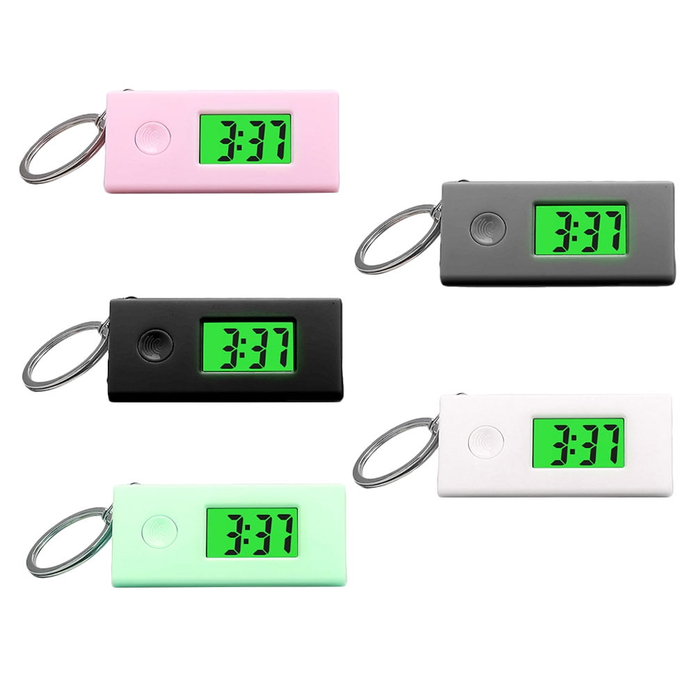 FELTECHELECTR 5Pack Digital Watch Keychain Watch Small Luminous for ...