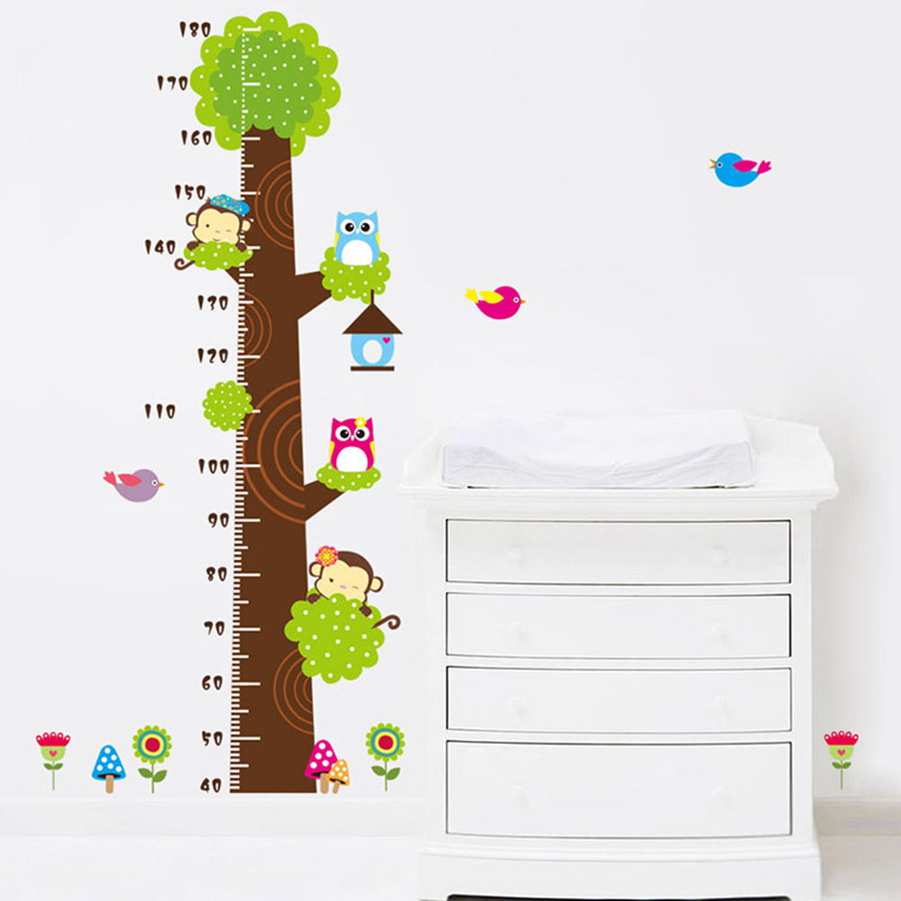 FELTECHELECTR 5Pack Height Measurement Sticker PVC Kids Measuring Ruler ...