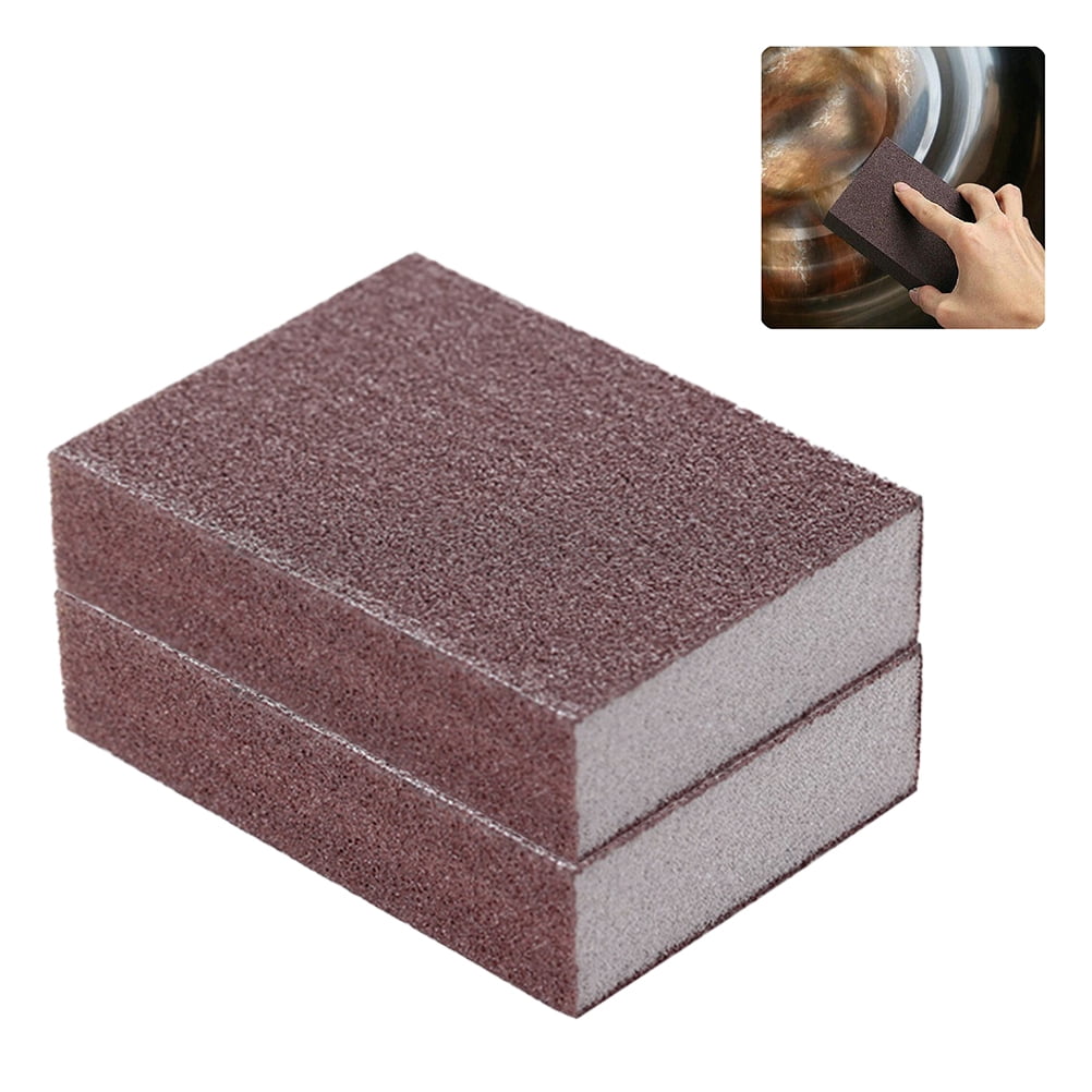 FELTECHELECTR 5Pcs Brown Rectangular Sponge for Descaling Rust Removal ...