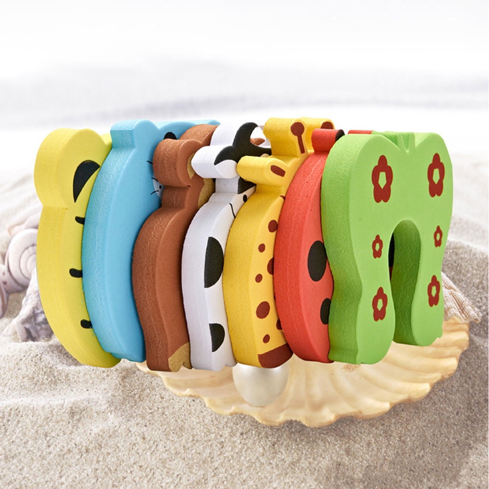 FELTECHELECTR 5Pcs Door Pinch Protector Cartoon Animal Finger Pinch ...