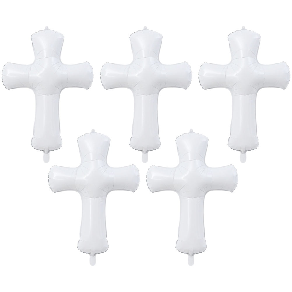 FELTECHELECTR 5Pcs Festival Balloons with Crosses for Religious Theme ...