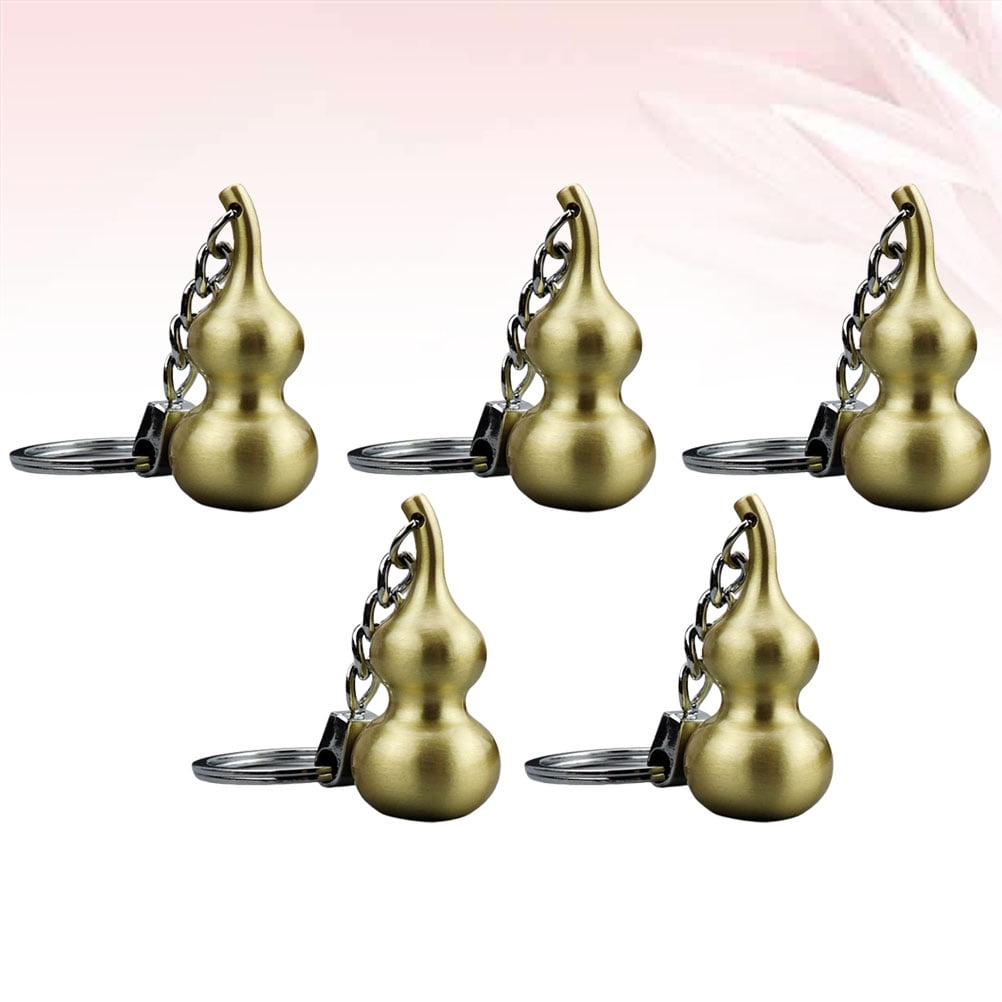 FELTECHELECTR 5Pcs Gourd Shape Key Rings for Man Woman Kids as Daily ...