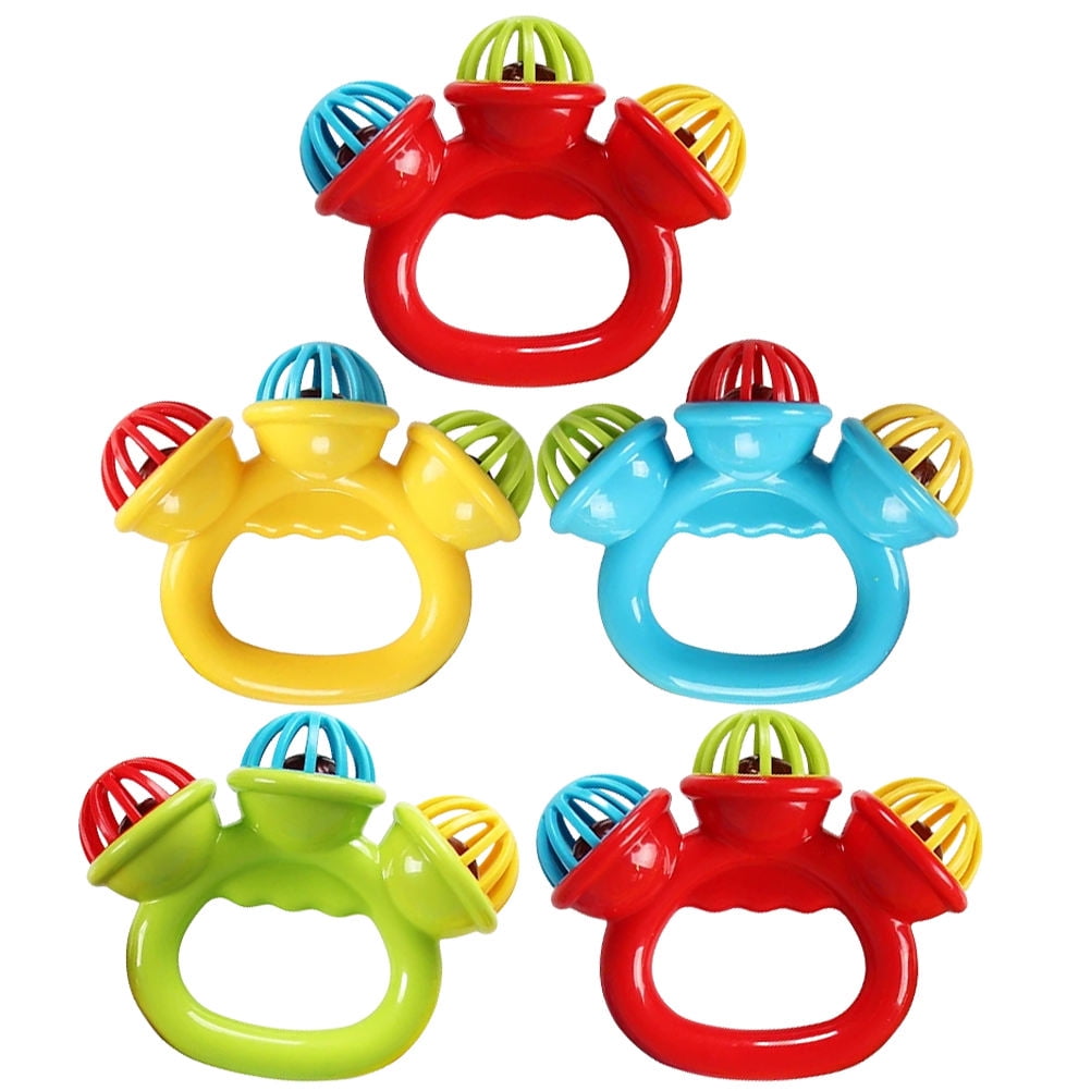 FELTECHELECTR 5Pcs Infant Toy with Multi-Colored Cartoon Design for ...