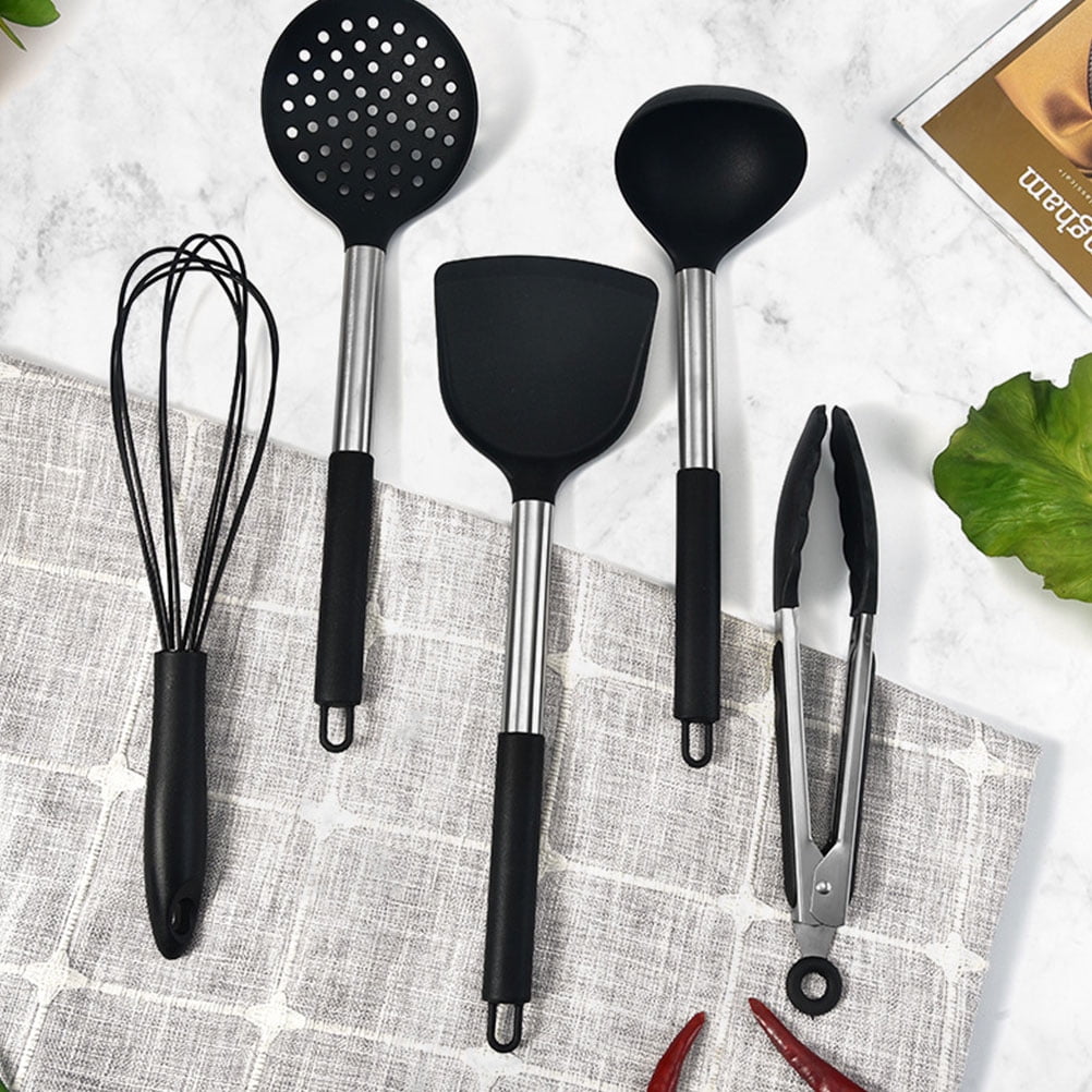 FELTECHELECTR 5Pcs Nonstick Cooking Tools Silicone Kitchen Utensils For ...