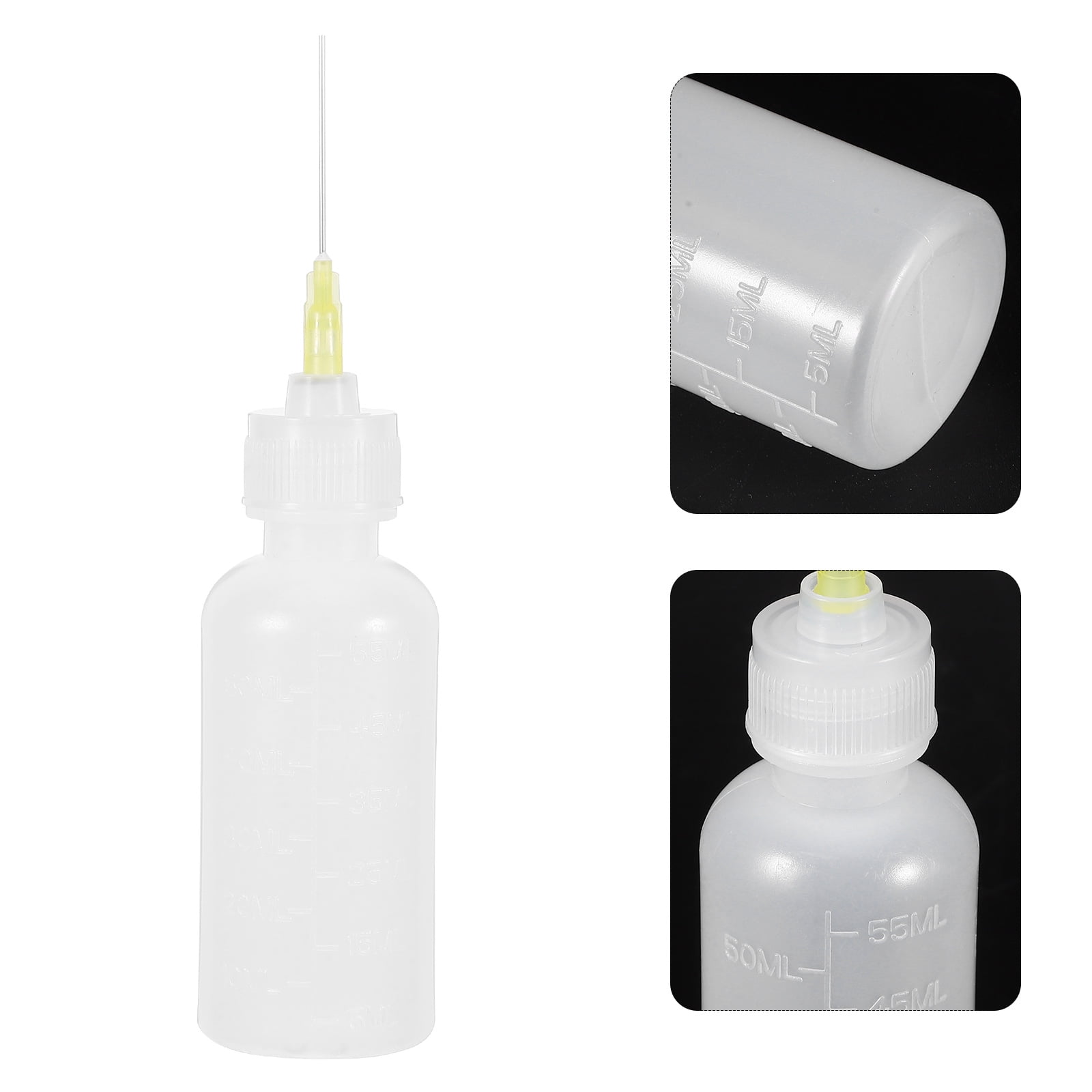 FELTECHELECTR 5Pcs Oil Applicator Bottle For Squeezing Glue And Glaze With Transparent Needle ...