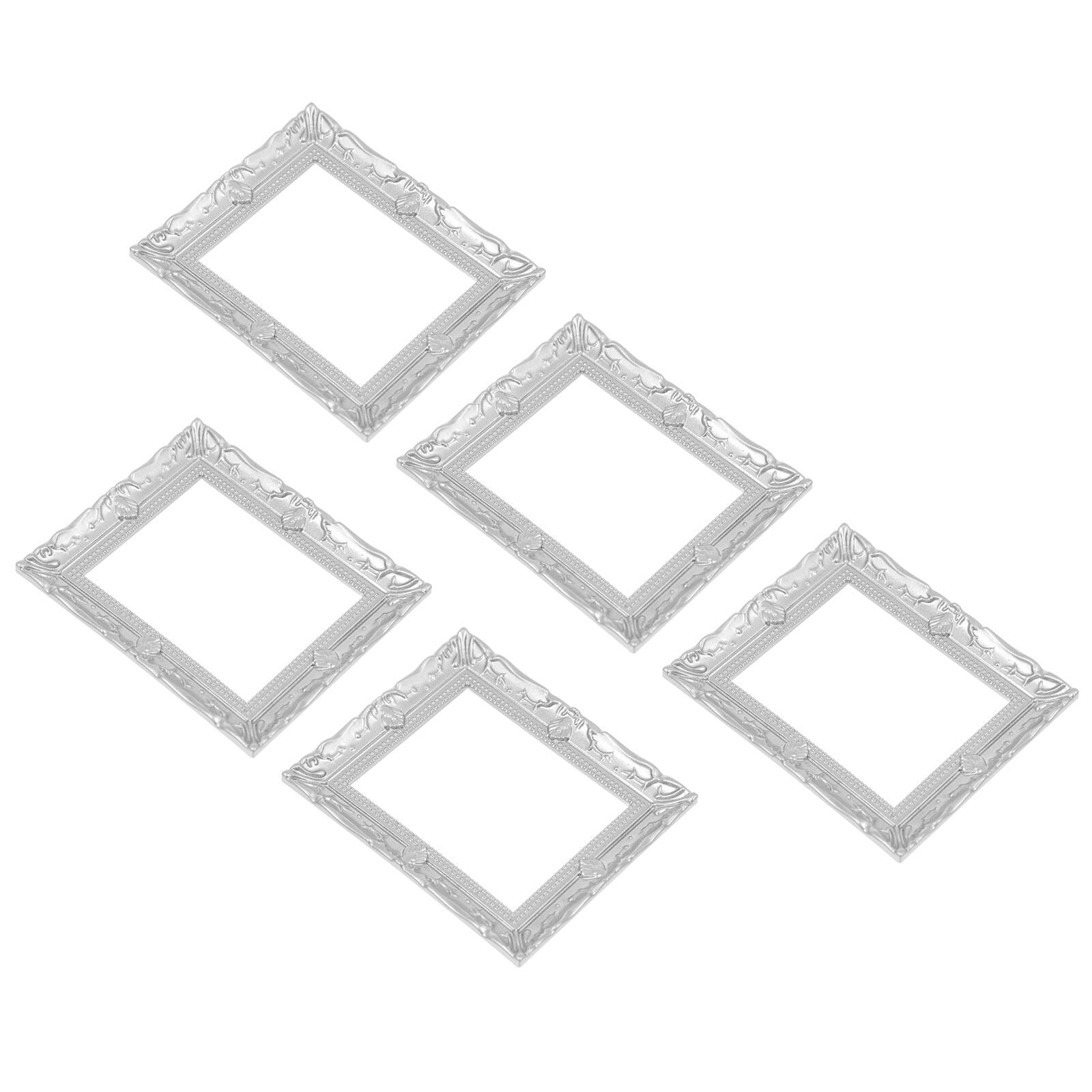 FELTECHELECTR 5Set Mini Picture Frames for Dollhouse Layout and ...