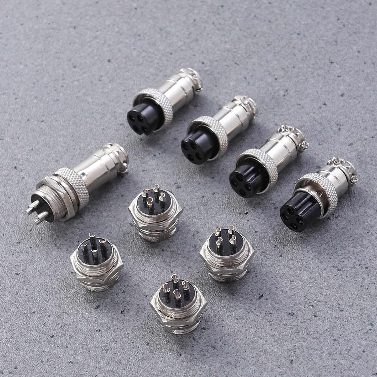 FELTECHELECTR 5Set Power Connectors GX16 4 Aviation Cable Connectors ...